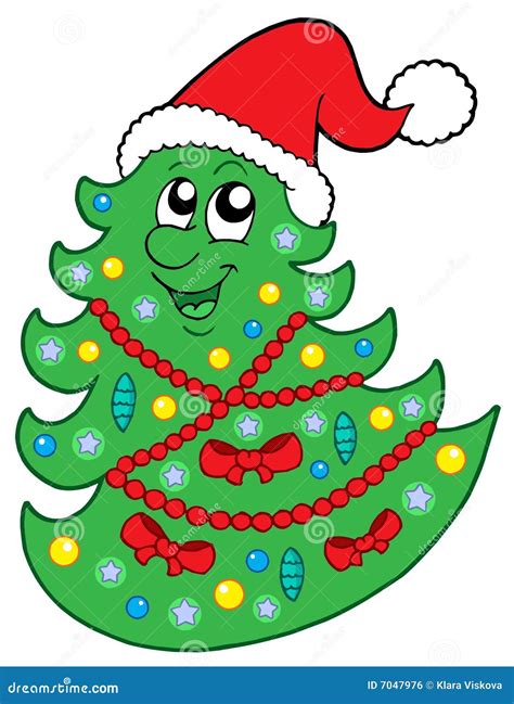 Schattige Kerstboom Tekeningen