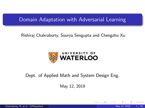 Deep Domain Adaptation Using Adversarial Learning And Gan Pdf Physics Science