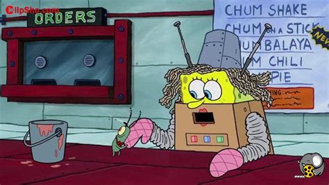 کارتون باب اسفنجی پلانکتون از خانه بیرون پرت میشود فیلو