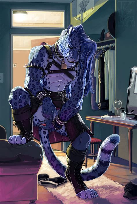 rule 34 balls blue blue body blue fur boots buttplug chains clothing