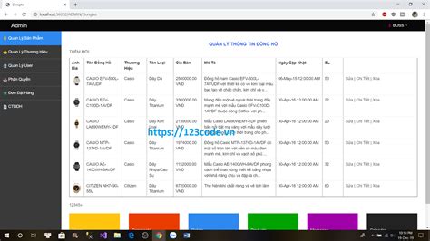 Xây dựng website bán đồng hồ asp net mvc full báo cáo