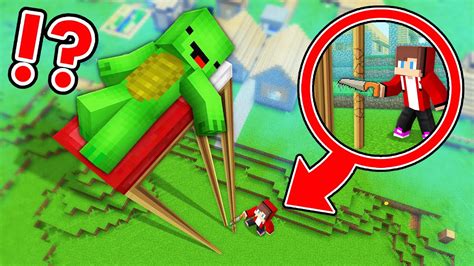JJ Pranked Sleeping Mikey Maizen Minecraft Animation YouTube