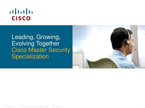 Ppt Leading Growing Evolving Together Cisco Master Security Specialization Powerpoint
