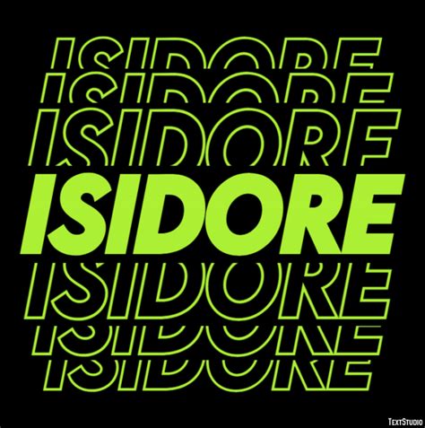 Isidore Text Effect And Logo Design Name