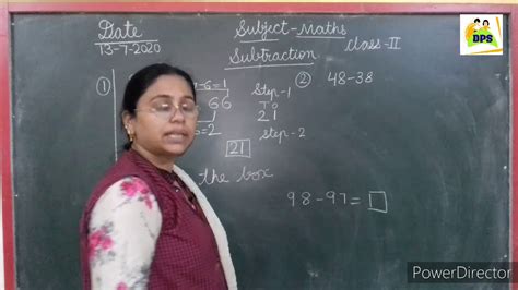 Dps Dev Class 2 Maths Subtraction Youtube