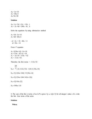 Sequence And Series DOCX