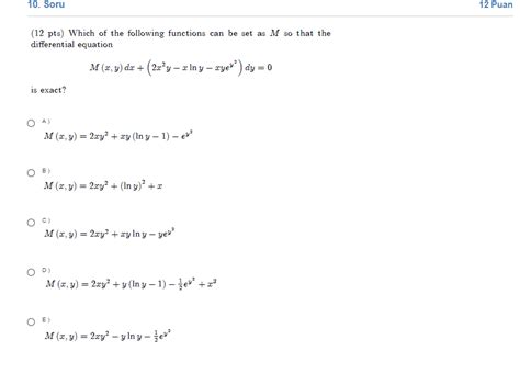 Solved 10 Soru 12 Puan 12 Pts Which Of The Following