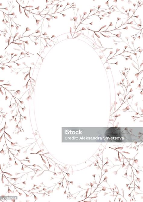 손으로 그린 수채화 건조 가을 씨앗 작물 프레임 테두리 절연 통하고 있는 백색 배경 엽서 초대장 책 표지 및 기타 인쇄 제품에 사용할 수 있습니다 0명에 대한 스톡 벡터