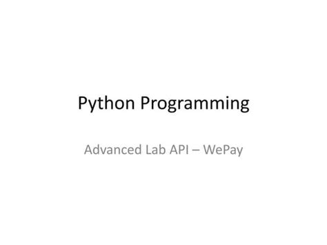 Python Programming Lab12 Pptx