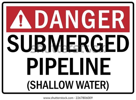 Pipeline Warning Sign Labels Stock Vector Royalty Free 2267806009