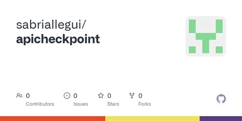 Github Sabriallegui Apicheckpoint