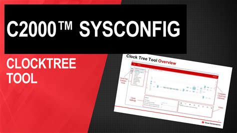 C SysConfig ClockTree Tool Video TI