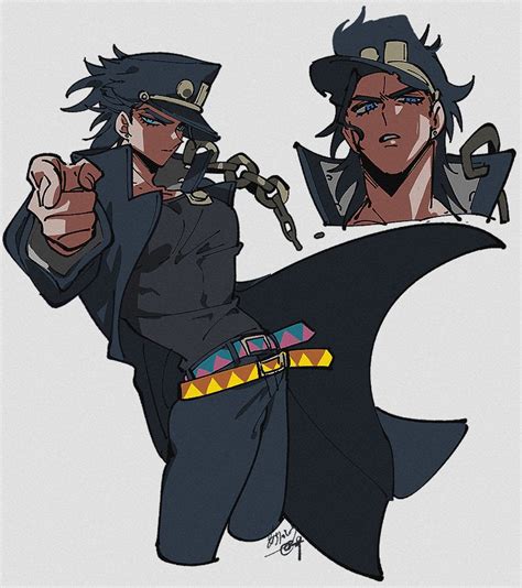 Kujo Jotaro Jojo No Kimyou Na Bouken And 1 More Drawn By Sameyama
