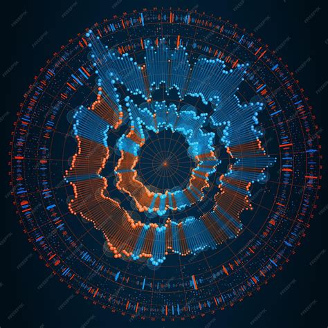 Premium Vector Data Circular Graphs Set