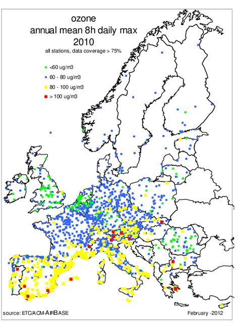 8 Annual Mean Value Of The Maximum Daily 8 Hour Mean Value Of Ozone