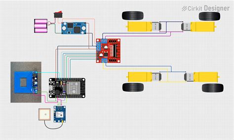 Esp32 Controlled Gps And Metal Detector Robot With L298n Motor Driver