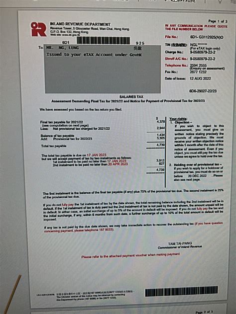 Lung Ng On Linkedin My Ird Tax Of Hoi Shun Knitting Factory Ltd For