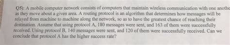 solved q5 a mobile computer network consists of computers