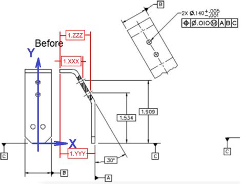 Another Angled Hole Positional Tolerance Question Drafting Standards