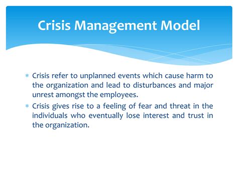 SOLUTION Crisis Management Model Studypool