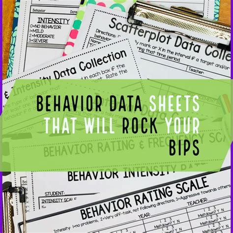 Behavior Data Sheets That Will Rock Your Bips Special Education