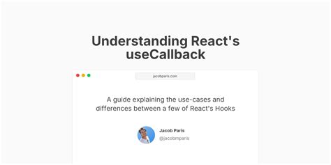 Understanding Reacts Usecallback