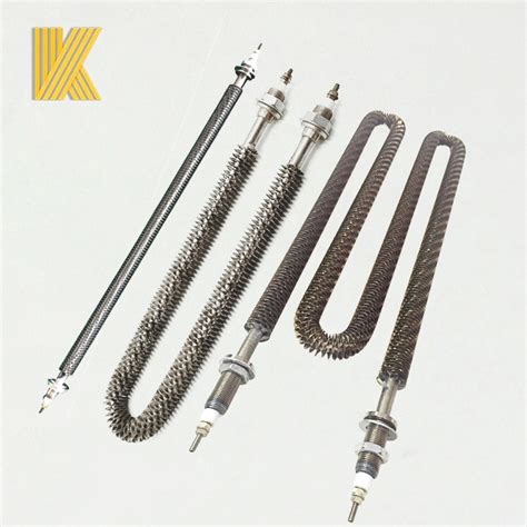 Industrial Electric I U W Type Stainless Steel Heating Elements Finned Tubular Air Heater