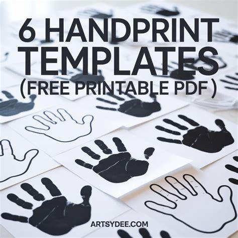 Looking For A Handprint Template 6 X Free Handprint Printables