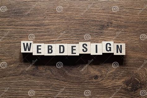 Webdesign Word Concept On Building Blocks Text Stock Image Image