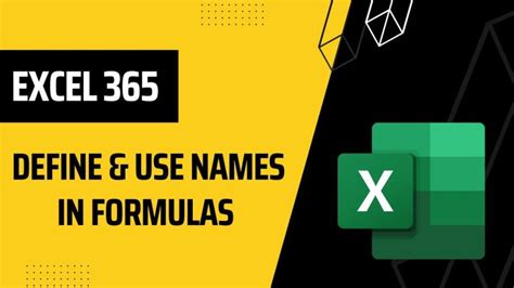 Define And Use Names In Formula Learn The Basics Quickly Excel For Beginners Microsoft 365