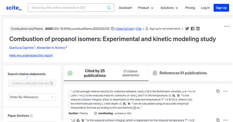 Combustion Of Propanol Isomers Experimental And Kinetic Modeling Study