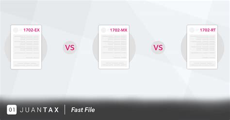 Non Individual Income Tax Forms 1702ex Vs 1702mx Vs 1702rt