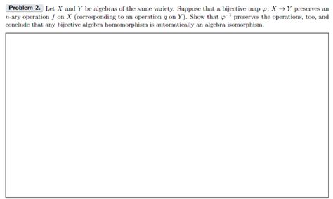 Solved Problem 1 Let Xy And Z Be Sets With N Ary