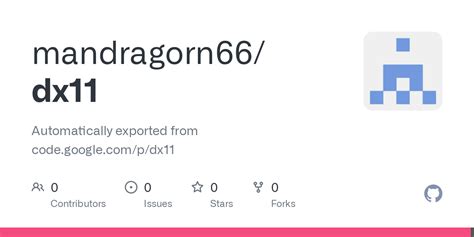 Github Mandragorn66dx11pdx11
