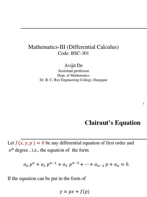 For Cse And It 12 1 Pdf Equations Differential Equations