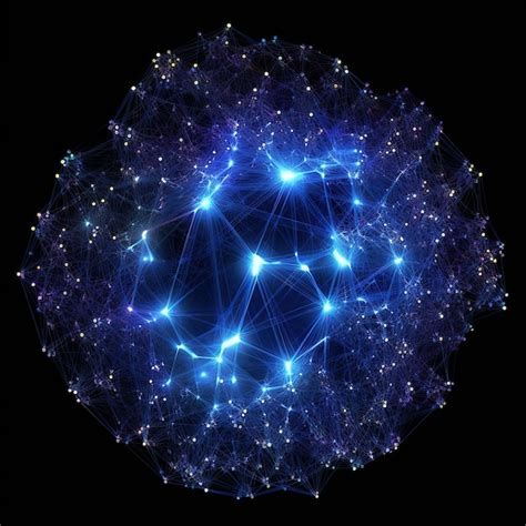 Premium Ai Image Abstract Neural Network Background