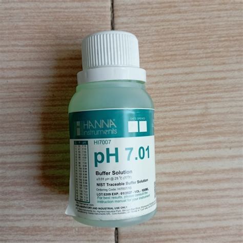Jual Buffer Solution Hanna PH 7 Botol Kemasan 100 Ml Shopee Indonesia