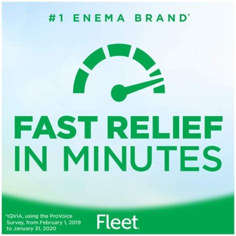 Fleet Gentle Glide Tip Laxative Saline Enema Adult Constipation Relief