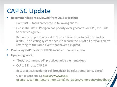 Emergency Management Technical Committee 2017 Update Ppt Download