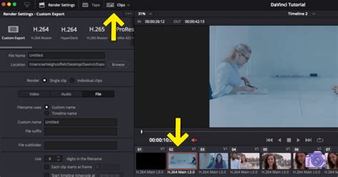 How To Export Individual Clips In DaVinci Resolve