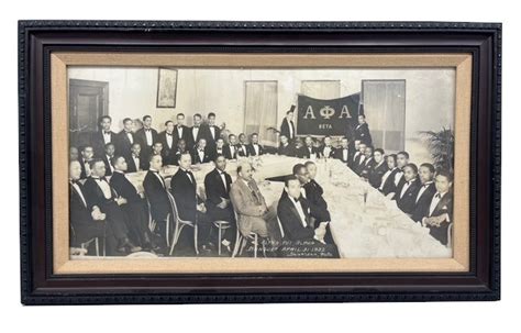 Alpha Phil Alpha Banquet April 31 1932 Caption Along Bottom Of Image Photograph W E B
