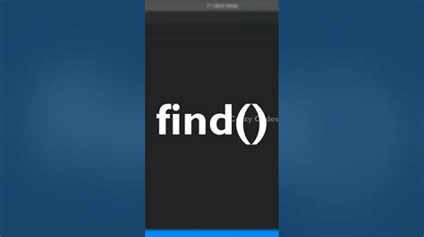 Find Function In Pythoncrazy Codespython Tamilpythontutorial Python Find Programming