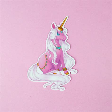 Pink Unicorn Sticker Magical Decal For Laptops Water Bottles And