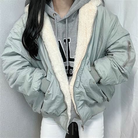 양면점퍼밍크안감 리버시블 항공 점퍼 2color