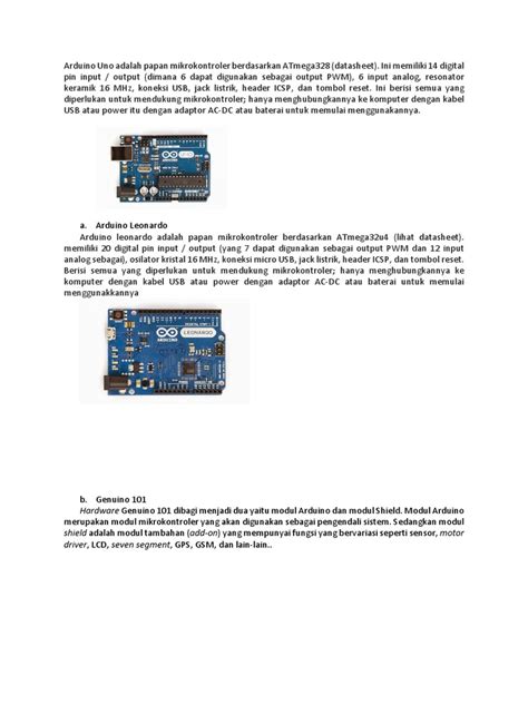 Arduino Uno Adalah Papan Mikrokontroler Berdasarkan Atmega328 Pdf