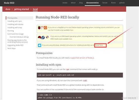 Windows和linux2种操作系统中搭建node Red环境node Red安装在win11 Csdn博客