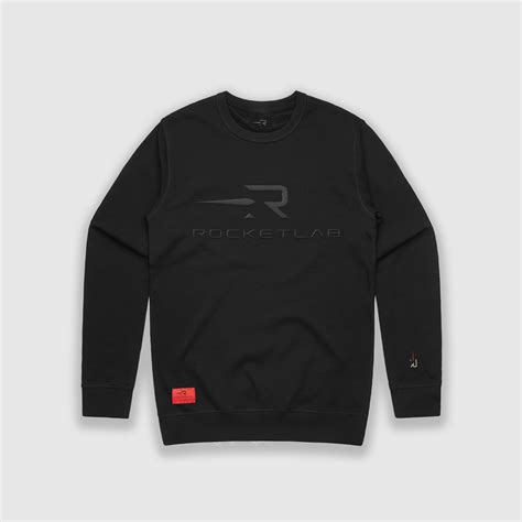 Black Stitch Logo Crewneck