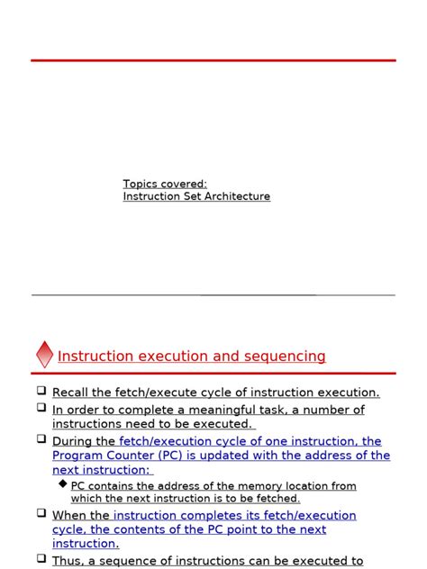 Lecture 3 Instruction Set Architecture Pdf Assembly Language Computer Engineering