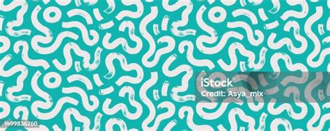 구불구불한 곡선과 굵은 곡선이 있는 현대적인 추상적인 색상 원활한 패턴 S 모양에 대한 스톡 벡터 아트 및 기타 이미지 S 모양 거친 곡선 Istock