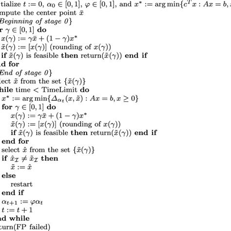 the feasibility pump heuristic original version [5 12] download